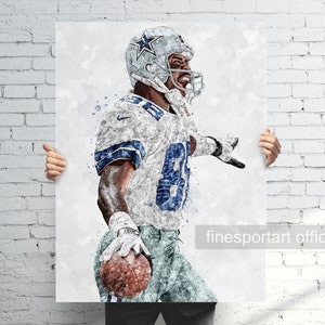 Michael Irvin Dallas Poster, Canvas, Football Print, Sports Wall Art ...