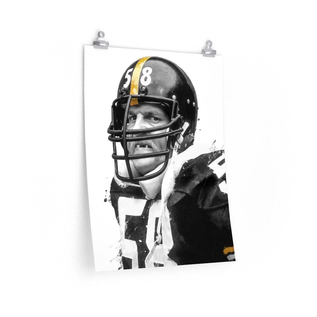 Jack Lambert Pittsburgh Poster, Canvas, Football Print, Sports Wall Art ...