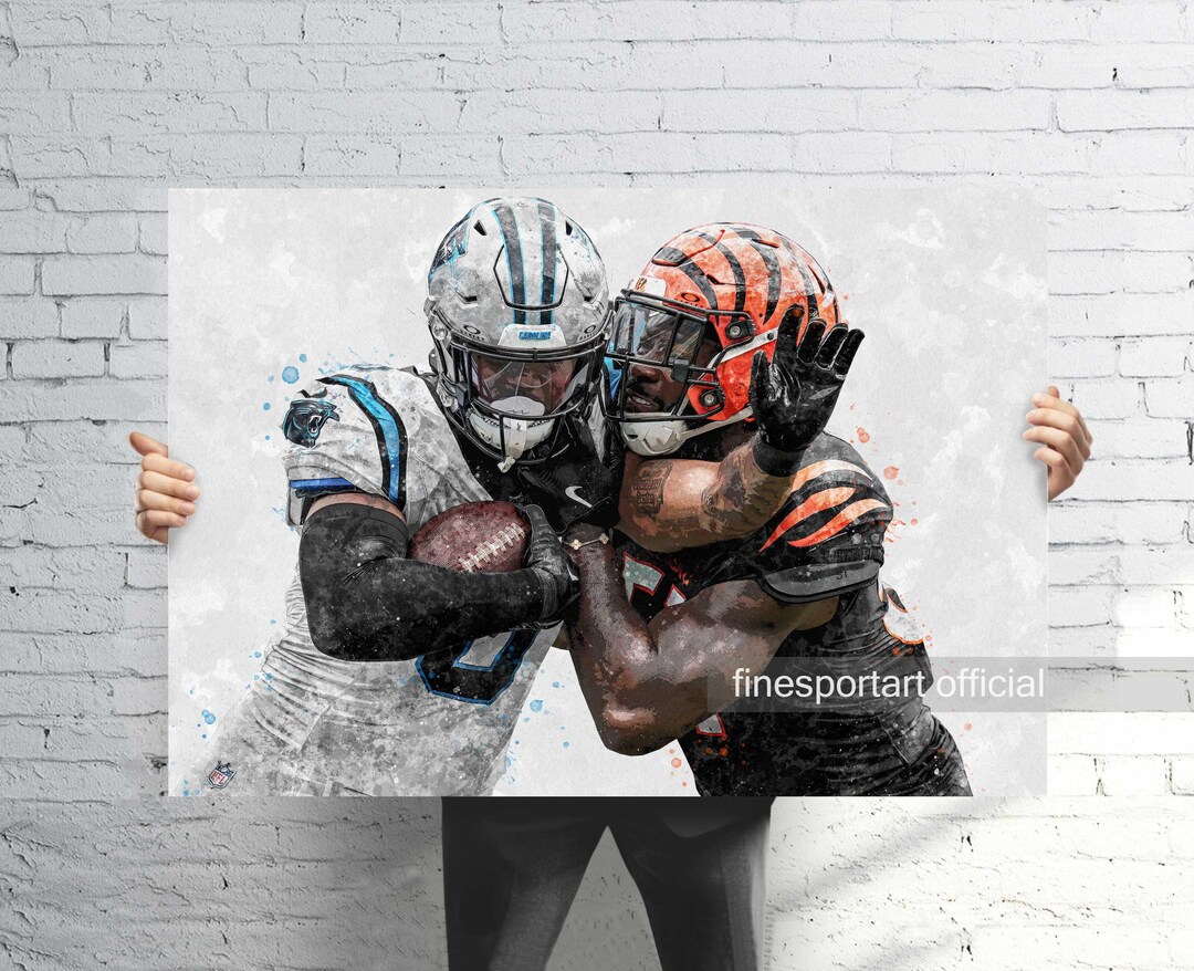 Ja'tavion Sanders Vs Germaine Pratt Poster, Canvas, Football Print ...