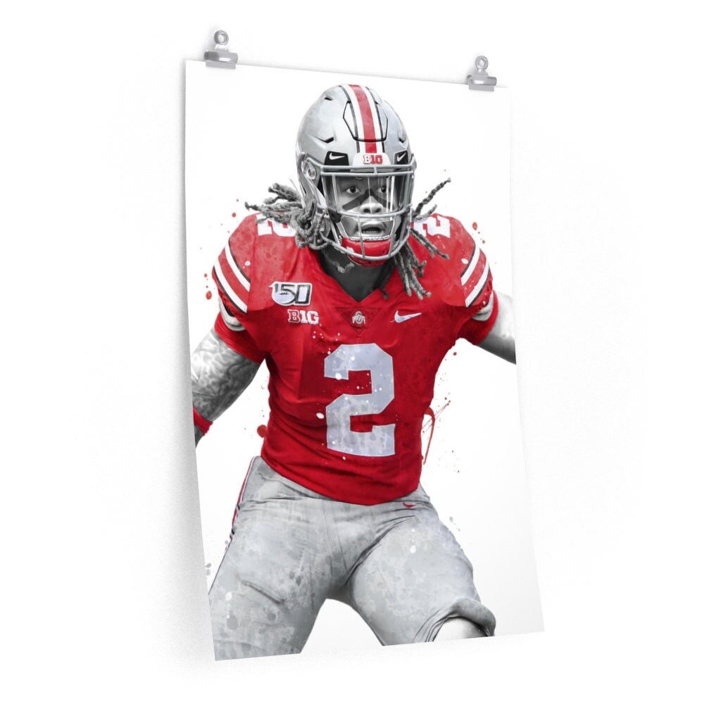 Chase Young Ohio State Poster Canvas Football Print Sports - Etsy