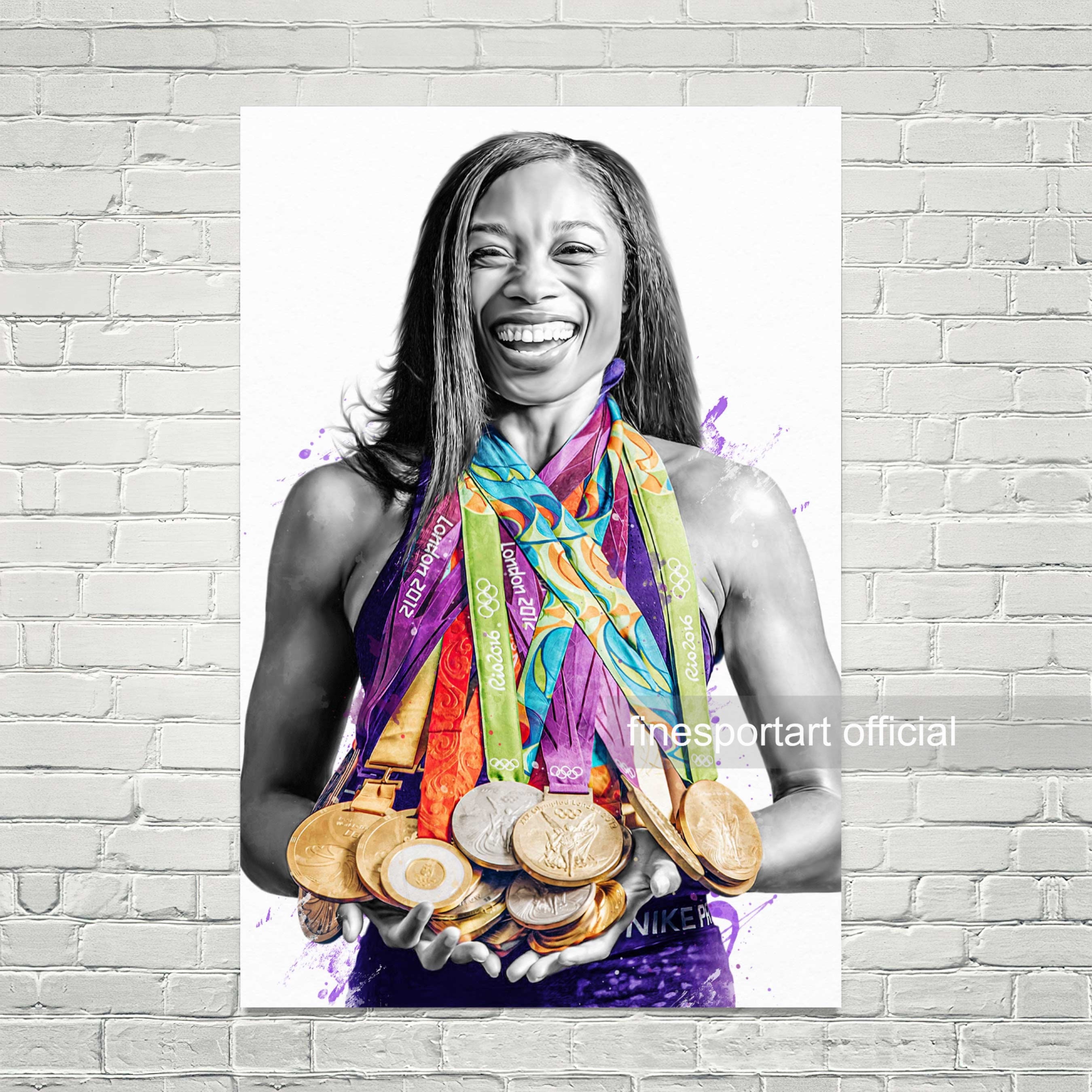 Allyson Felix Nike Poster