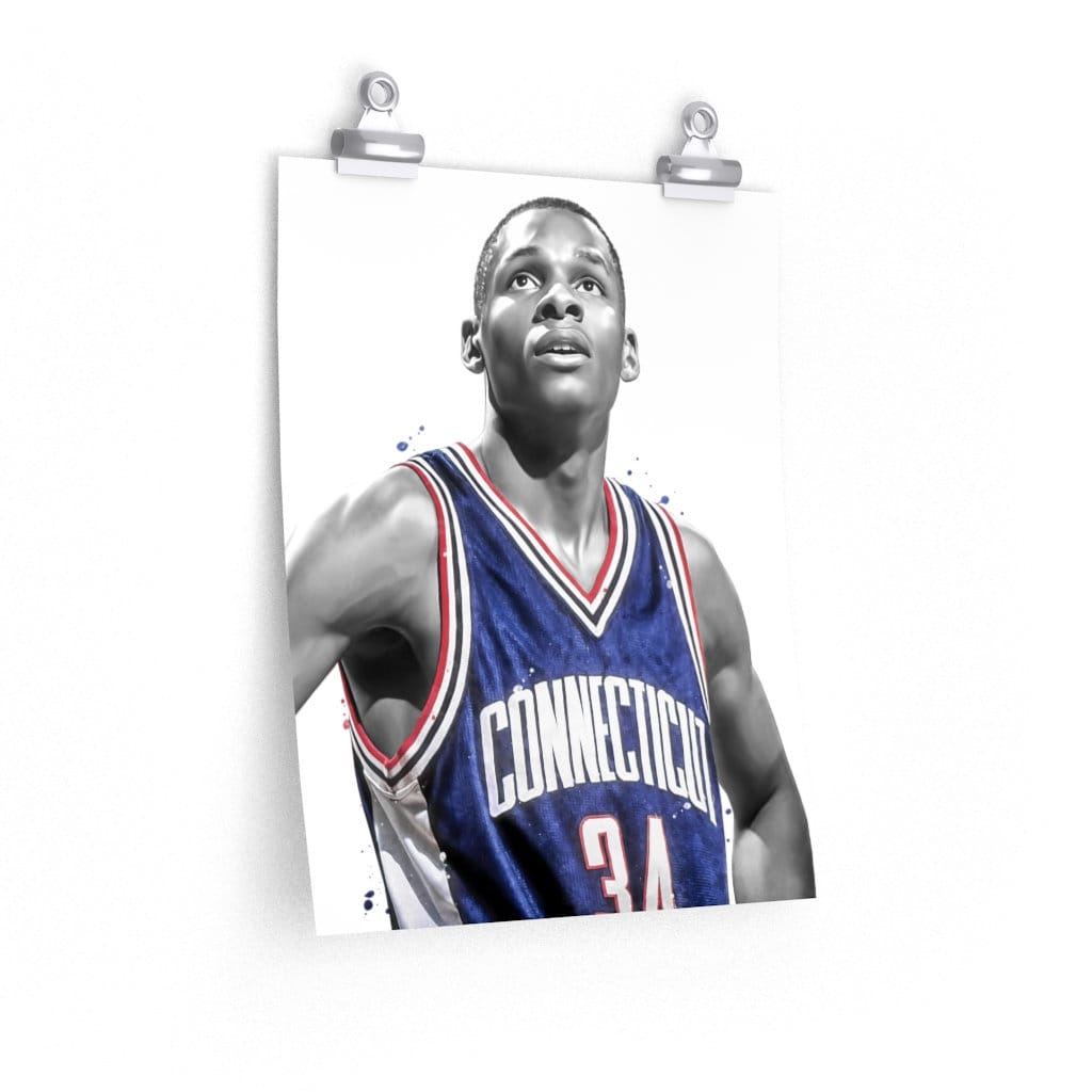 Ray Allen Connecticut Poster Canvas Basketball print Sports | Etsy