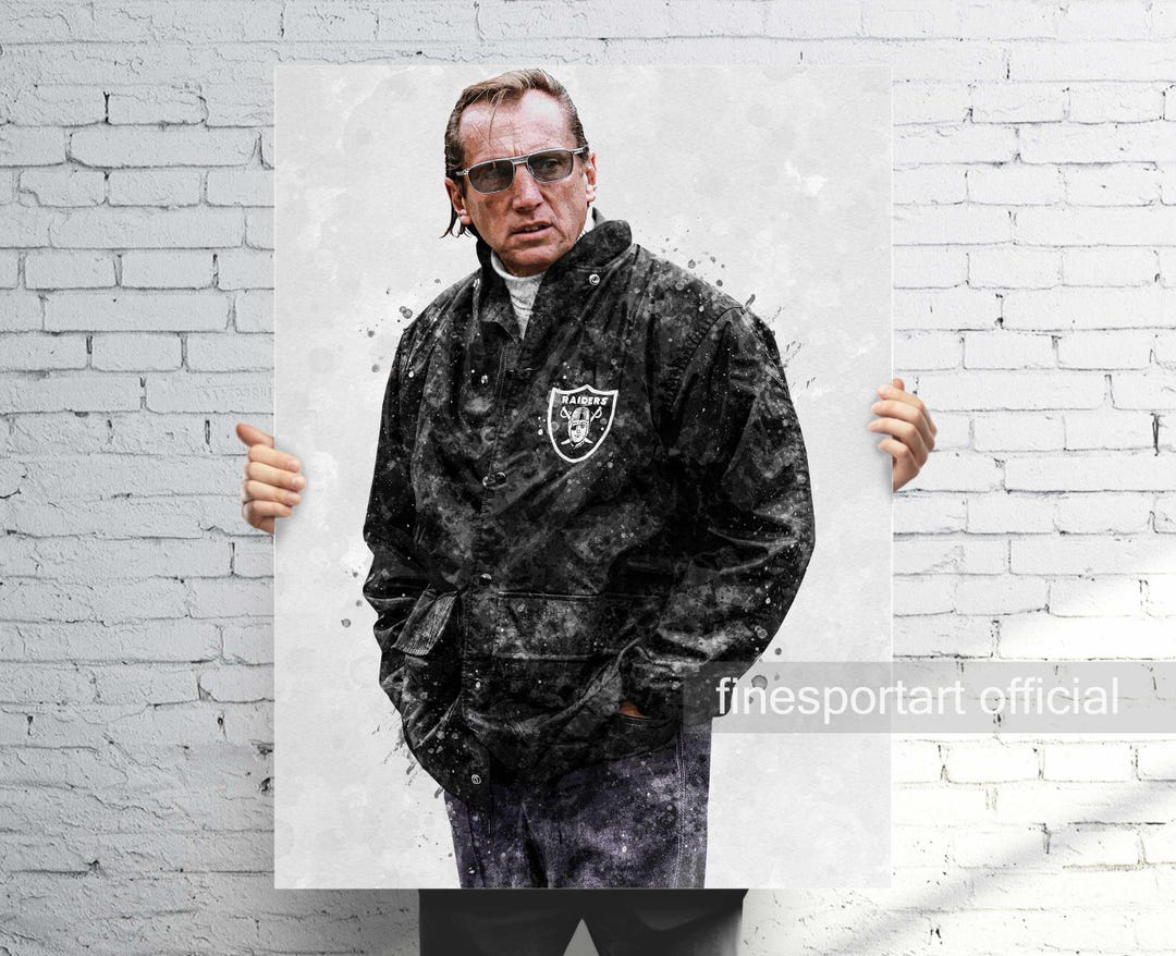 Al Davis Poster, Canvas, Football Print, Sports Wall Art, Man Cave ...