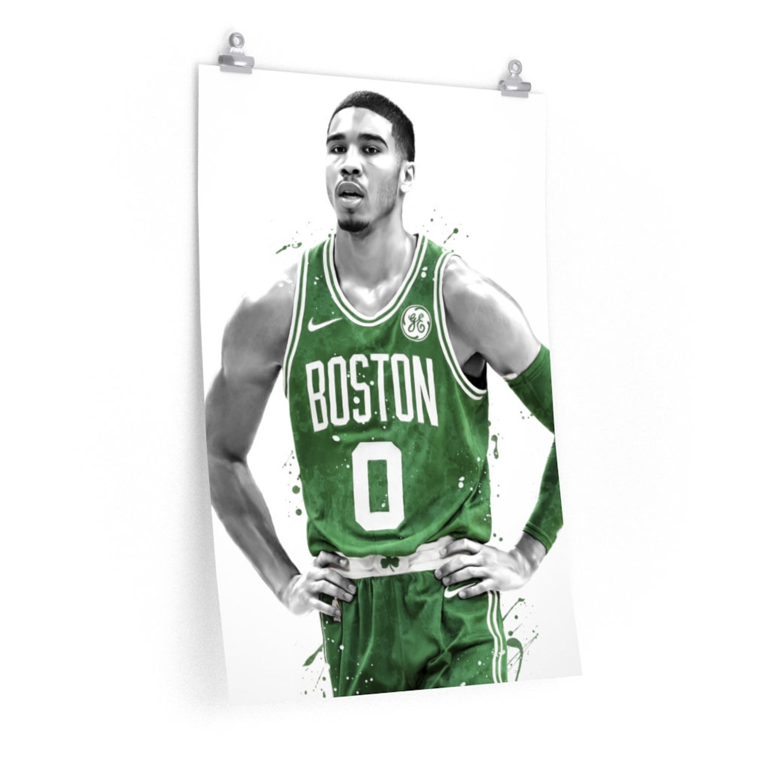 Jayson Tatum Boston Poster Canvas Basketball print Sports | Etsy