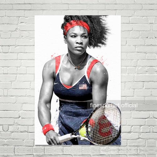Serena Williams Poster Tennis Poster Tennis Artwork Sports - Etsy