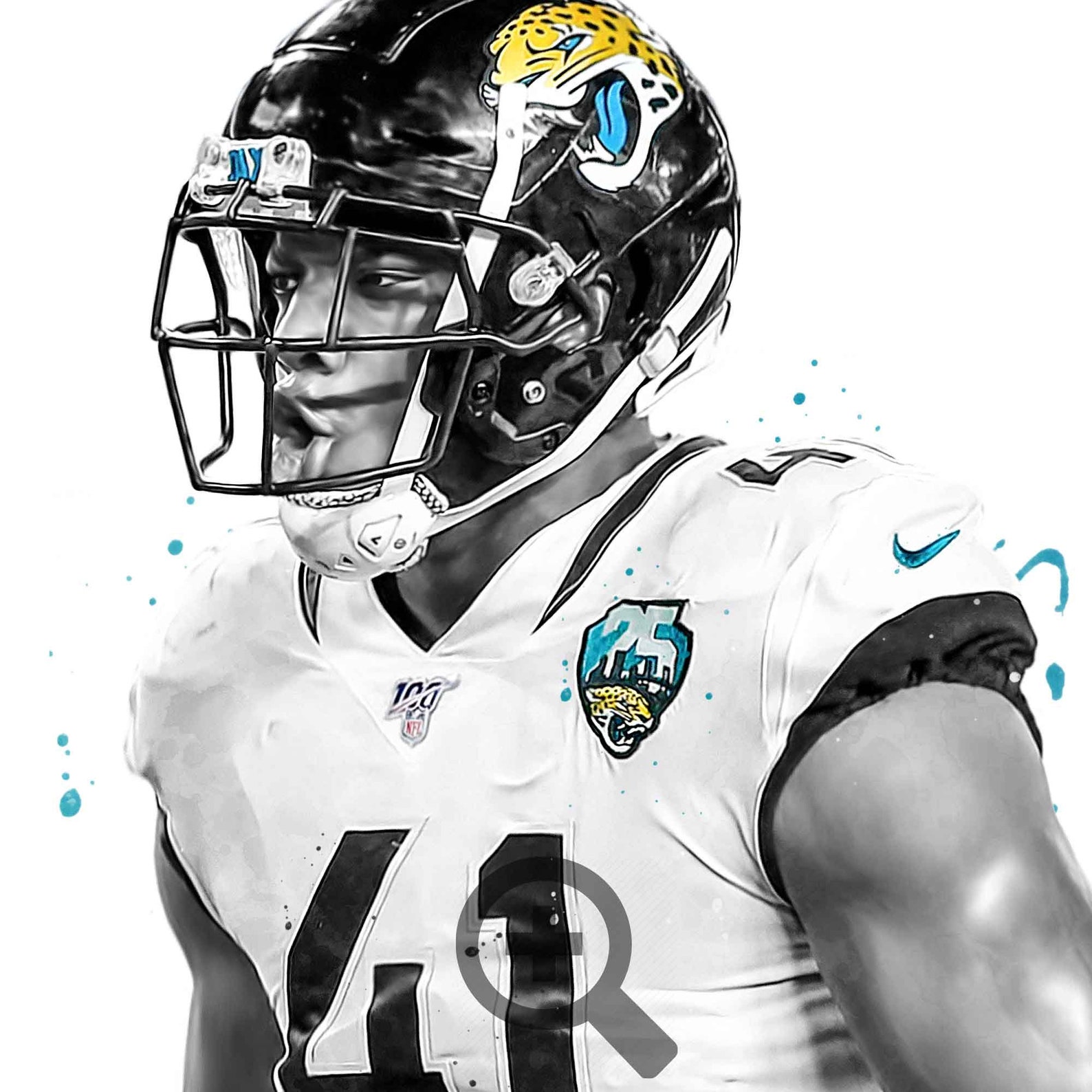 Josh Allen Jacksonville Poster Canvas Football Print Sports - Etsy