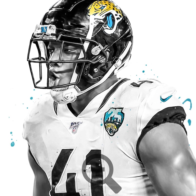 Josh Allen Jacksonville Poster Canvas Football Print Sports - Etsy