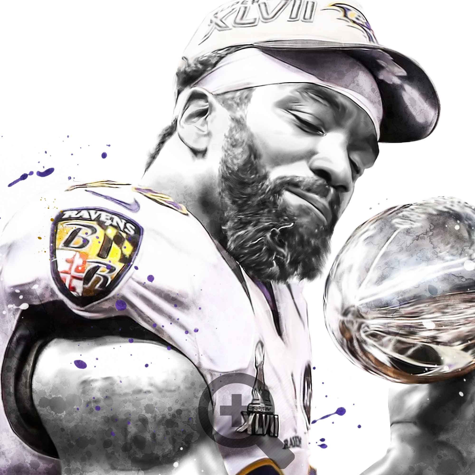 Ed Reed Baltimore poster Football print Sports wall art | Etsy