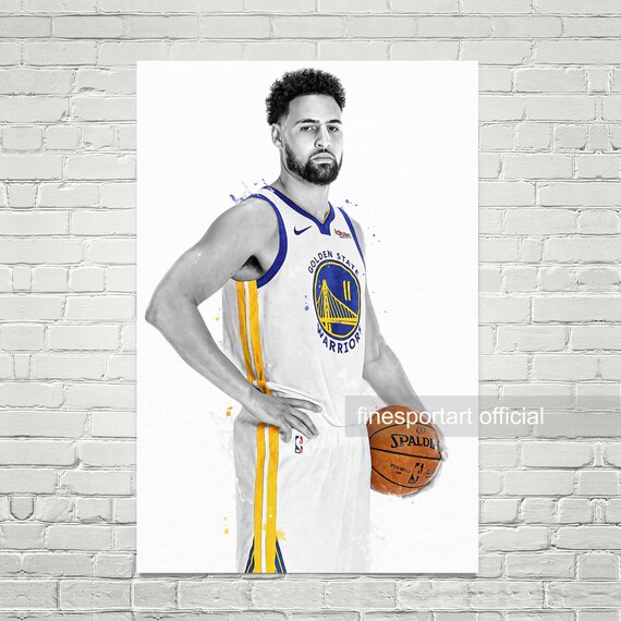 Klay Thompson Warriors Poster V2 Canvas Basketball Print | Etsy