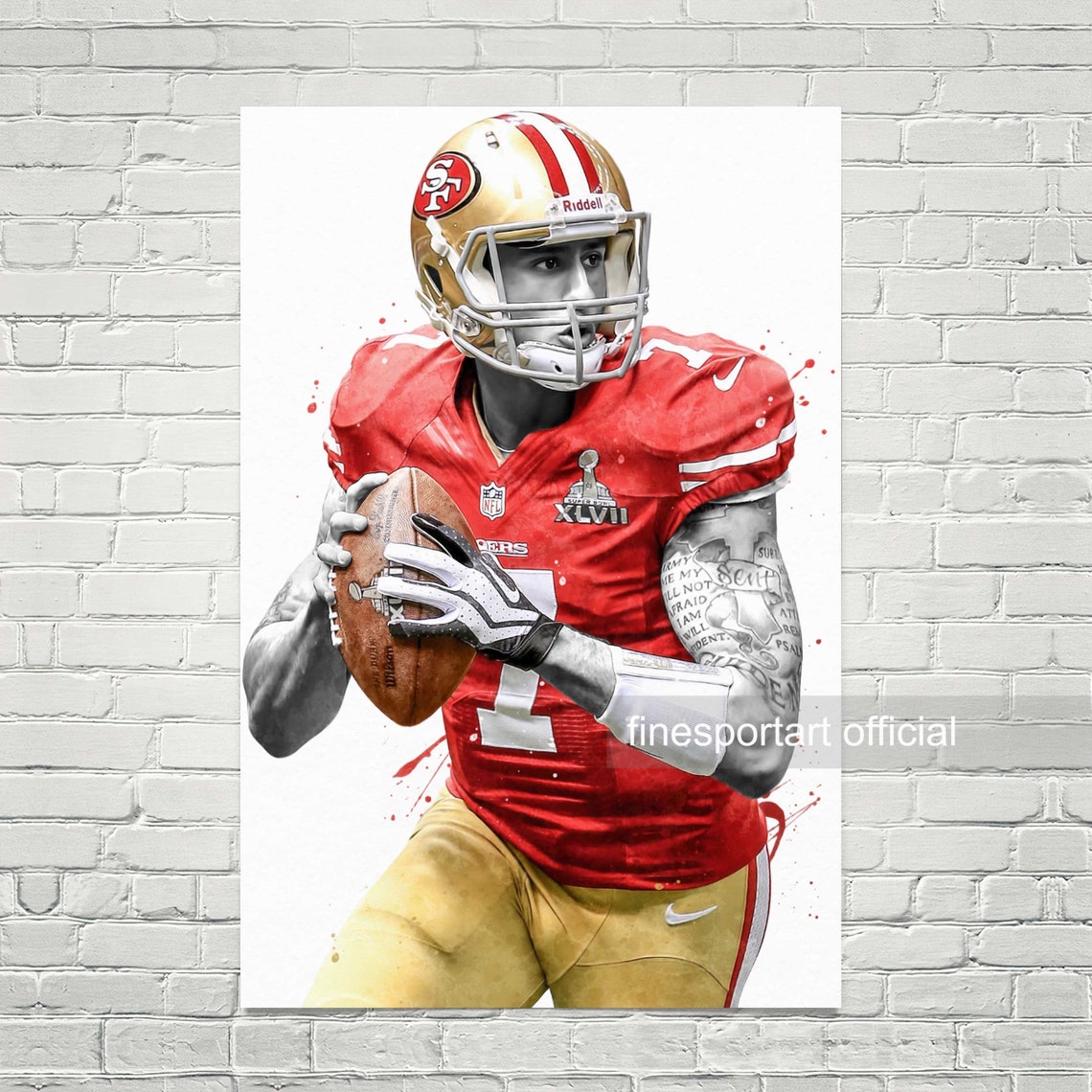 Colin Kaepernick San Francisco V2 Poster Canvas Football - Etsy