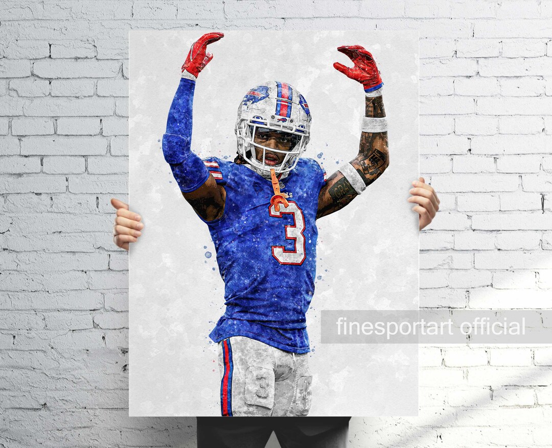 Damar Hamlin Poster, Canvas, Football Print, Sports Wall Art, Man Cave ...
