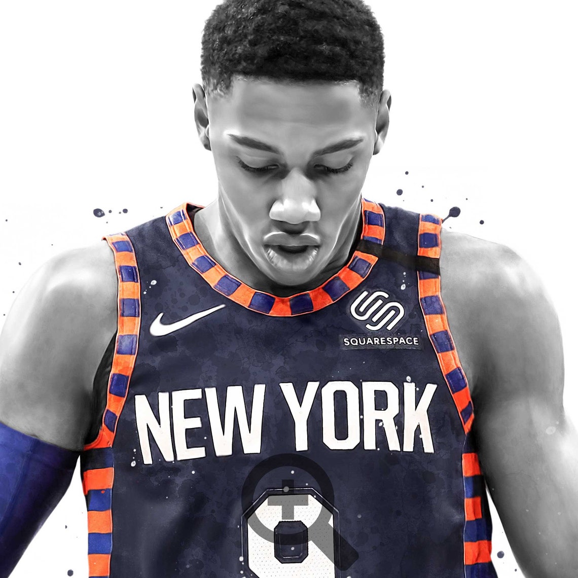RJ Barrett New York Poster Canvas Basketball Print Sports - Etsy