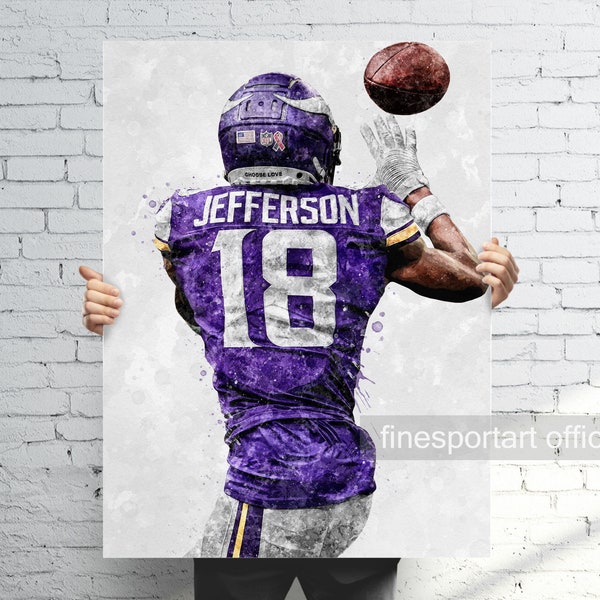 Justin Jefferson Poster - Etsy