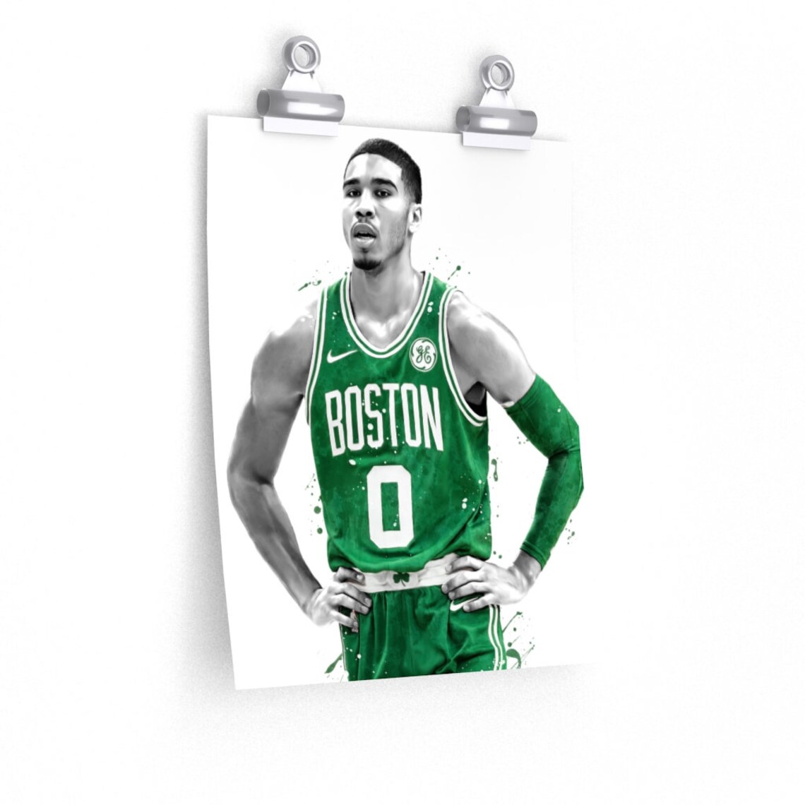Jayson Tatum Boston Poster Canvas Basketball print Sports | Etsy