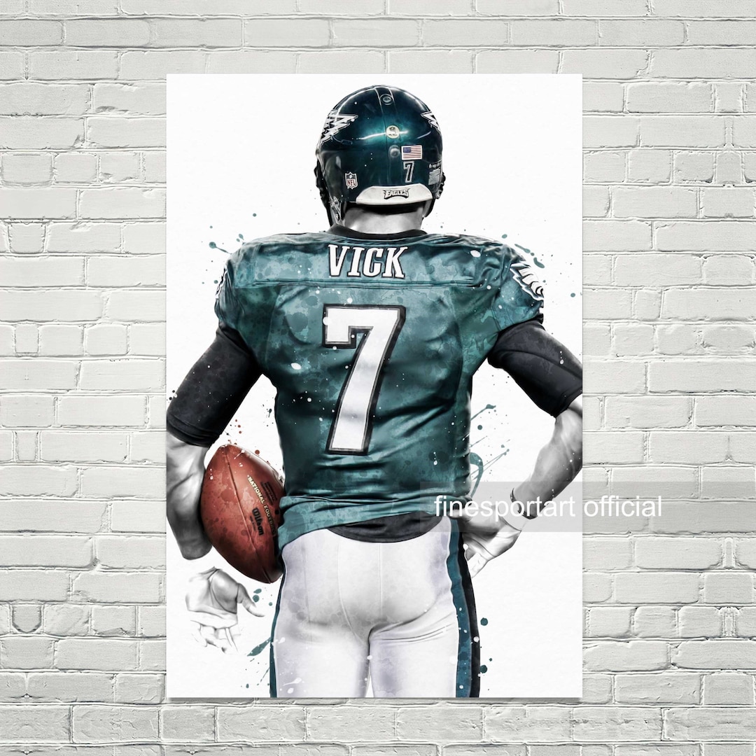 Michael Vick Philadelphia Poster, Canvas, Football Print, Sports Wall ...