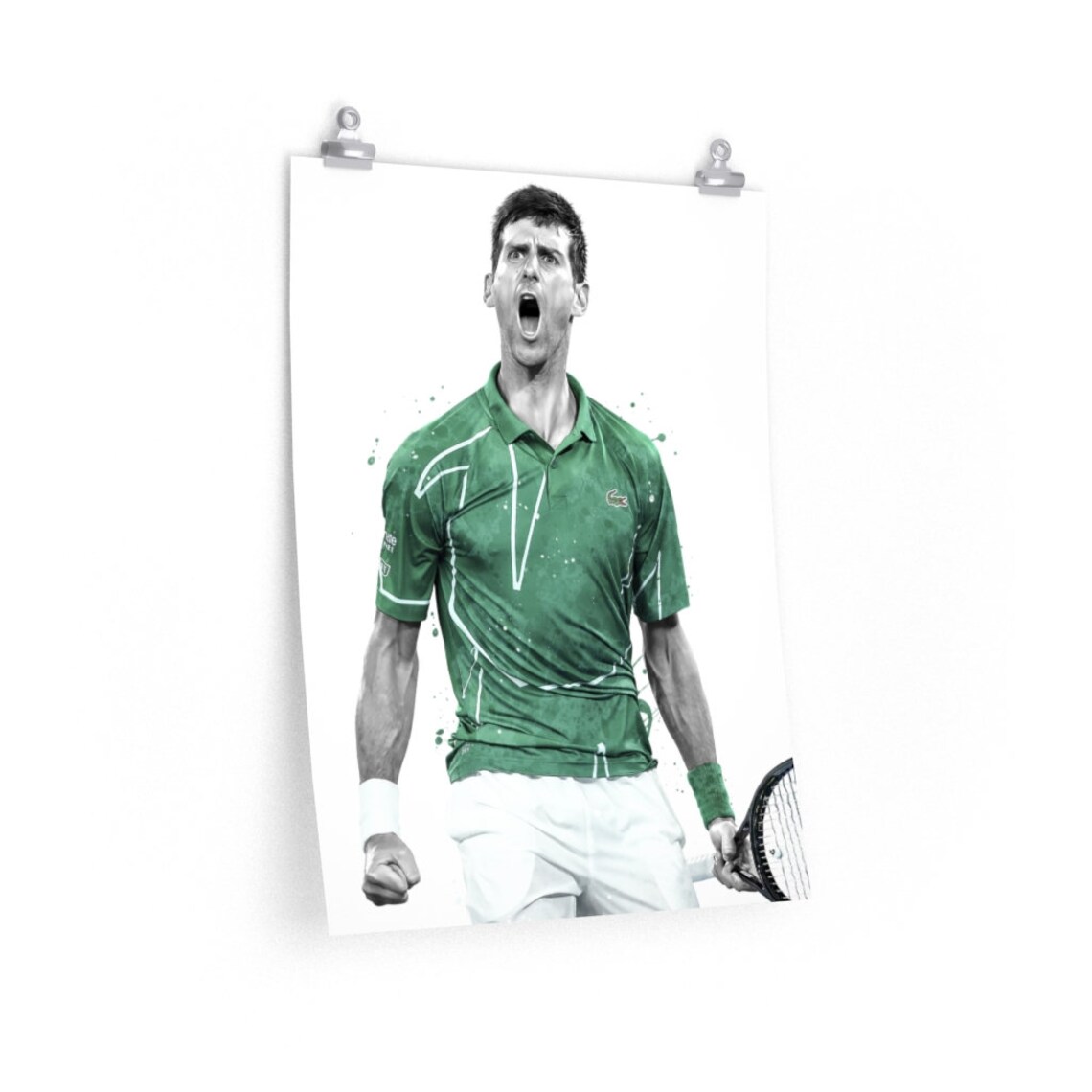 Novak Djokovic Poster Canvas Tennis Print Sports Wall Art - Etsy