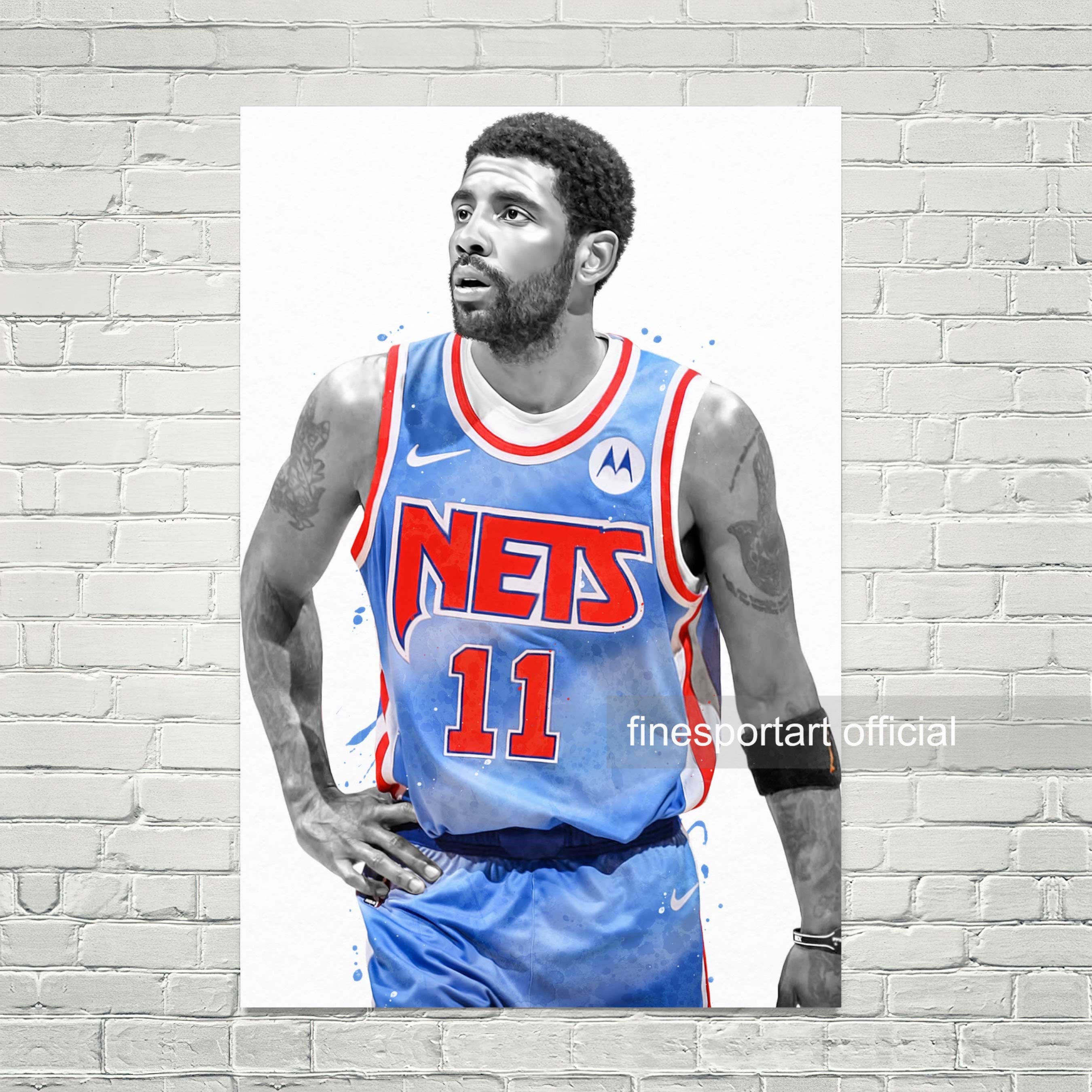 Kyrie Irving Brooklyn v2 Poster Canvas Basketball Print | Etsy
