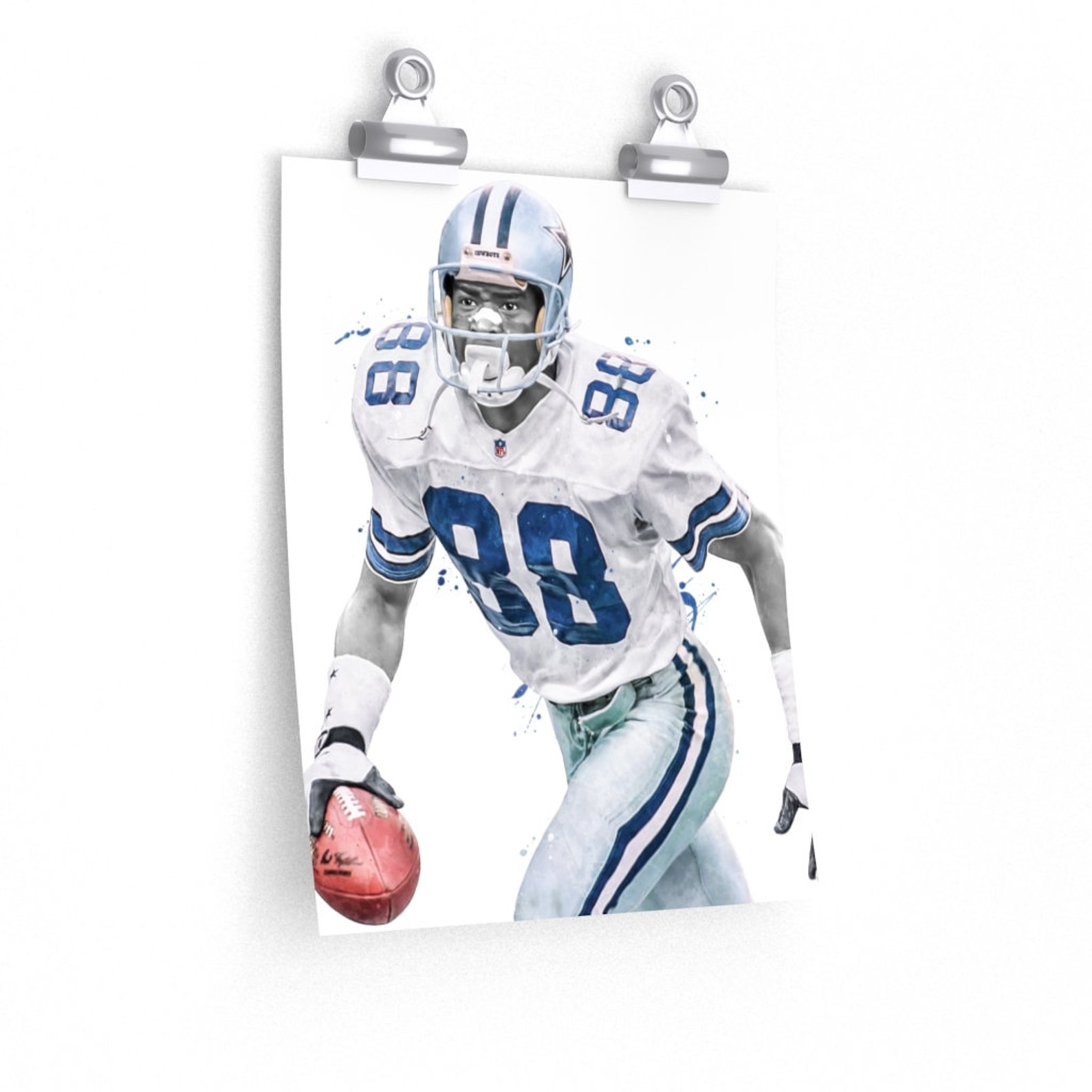 Michael Irvin Dallas Poster Canvas Football Print Sports - Etsy