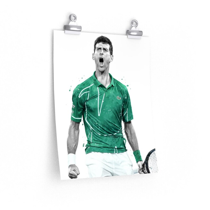 Novak Djokovic Poster Canvas Tennis Print Sports Wall Art - Etsy