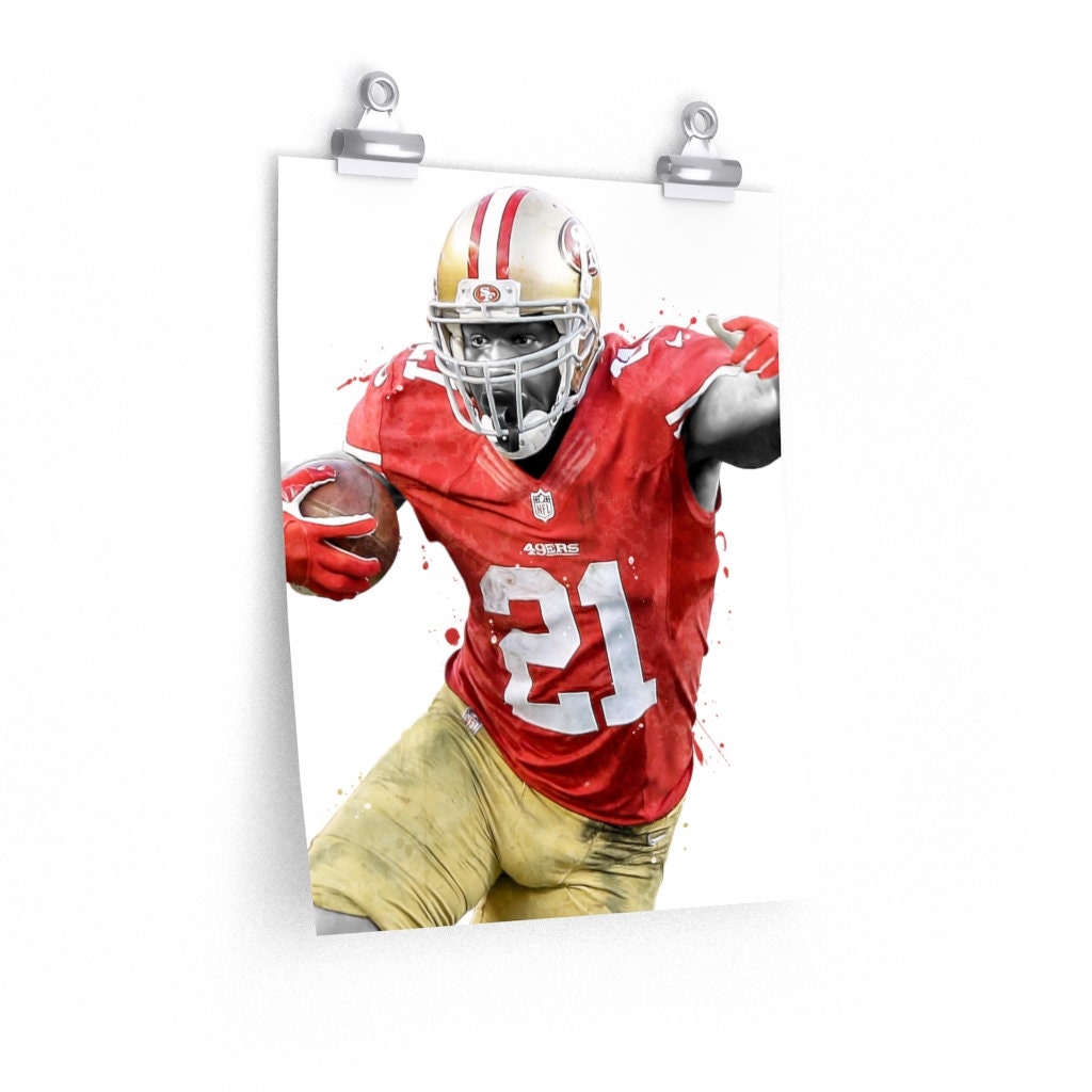 Frank Gore San Francisco Poster, Canvas, Football Print, Sports Wall ...
