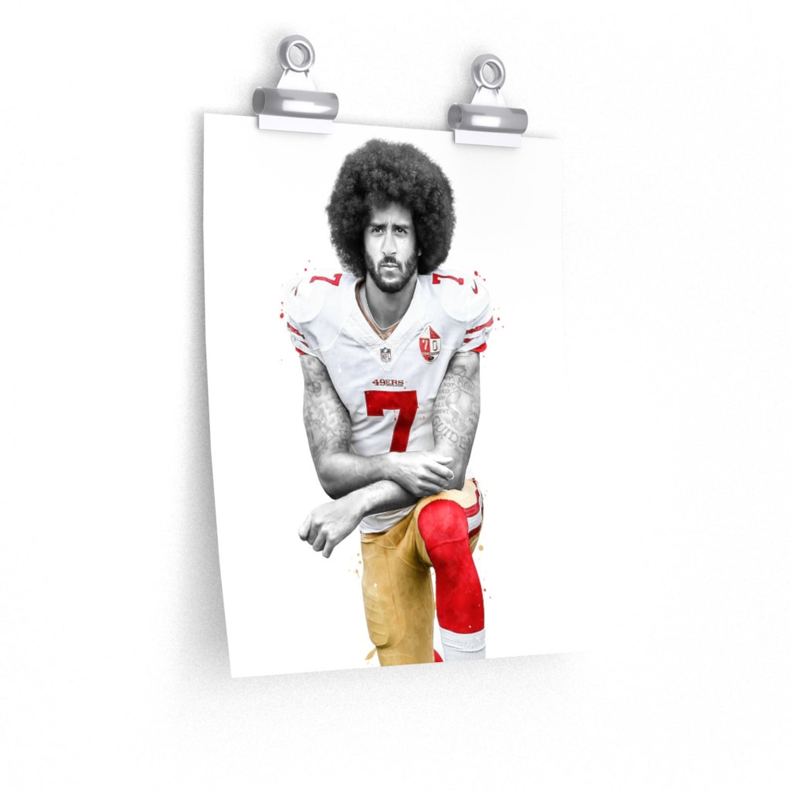 Colin Kaepernick Kneeling San Francisco V3 Poster Canvas - Etsy