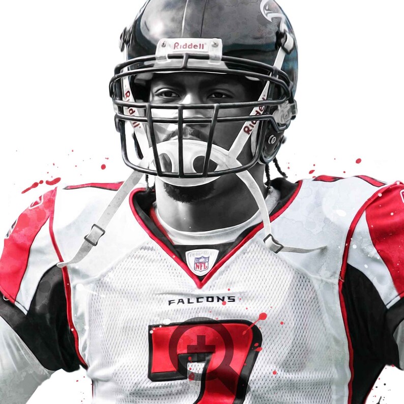 Michael Vick Atlanta Poster, Canvas, Football Print, Sports Wall Art ...