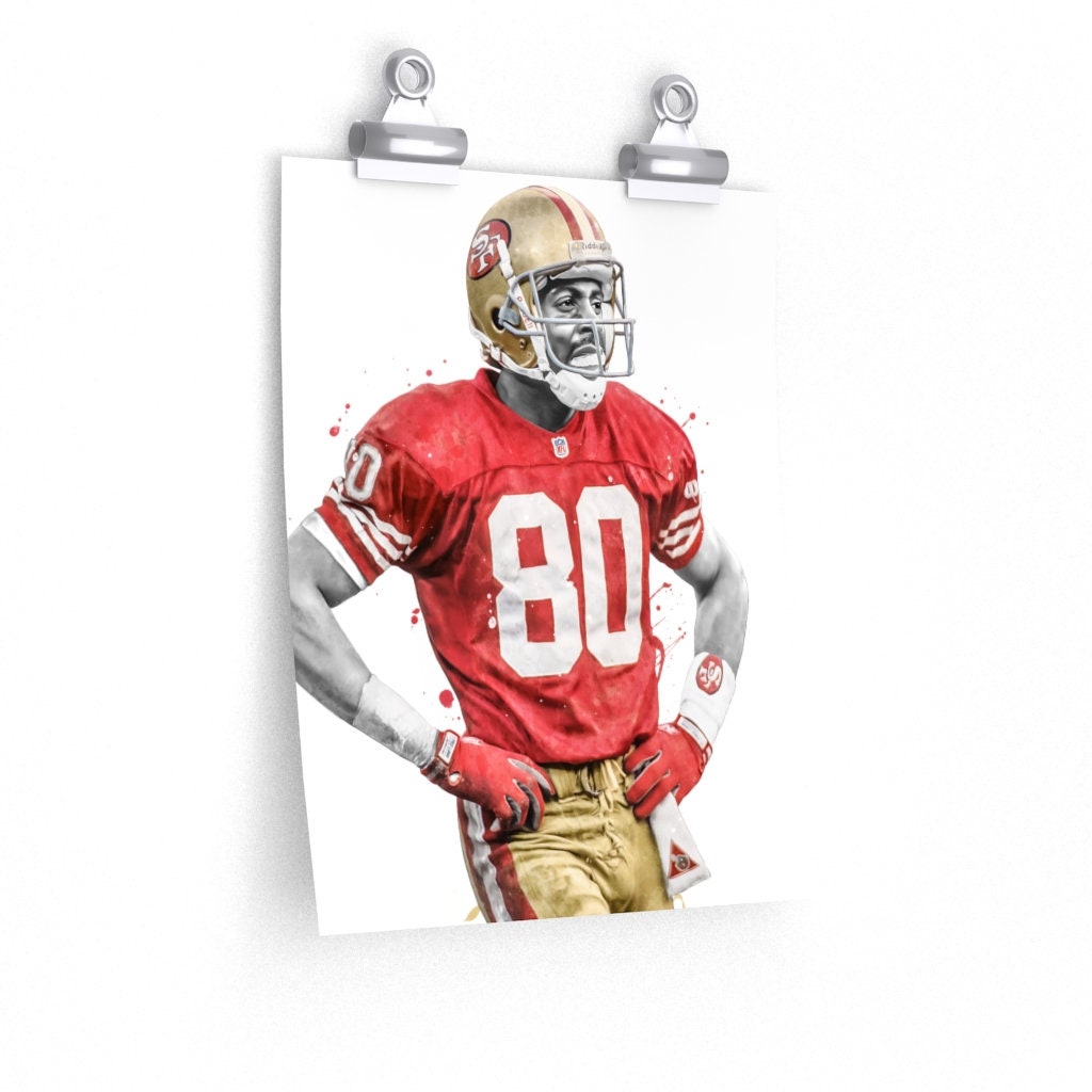 Jerry Rice San Francisco Poster Canvas Football Print | Etsy