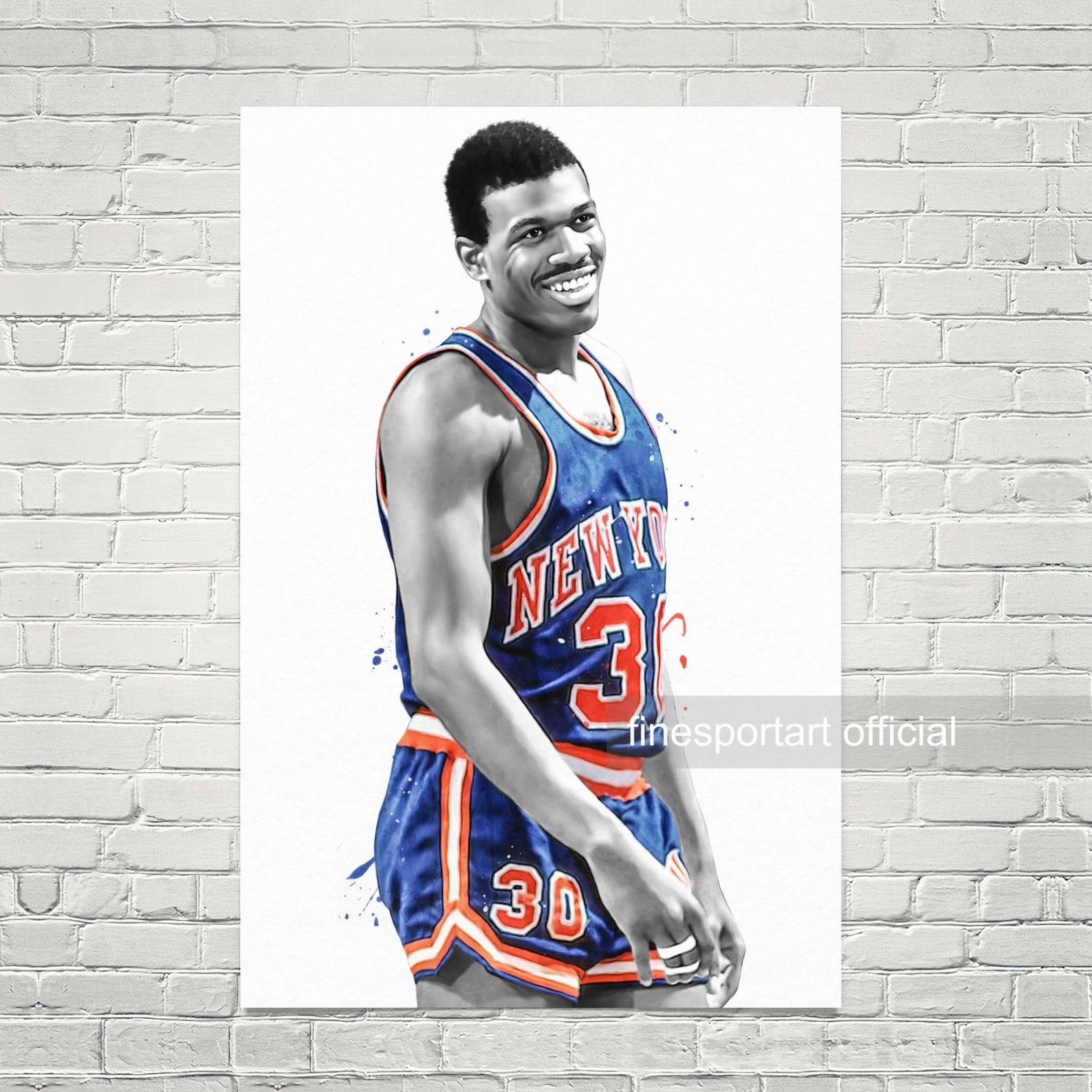 Bernard King New York Poster Canvas Basketball Print Sports - Etsy