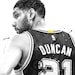 Tim Duncan San Antonio Poster Canvas Basketball Print - Etsy
