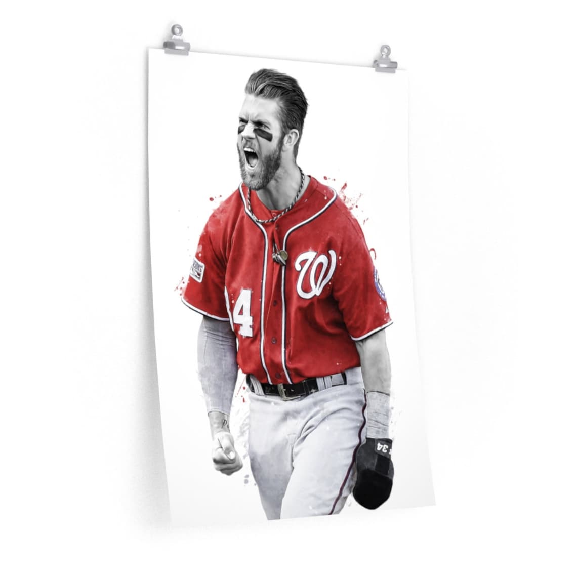 Bryce Harper Washington Poster Canvas Baseball Print Sports - Etsy