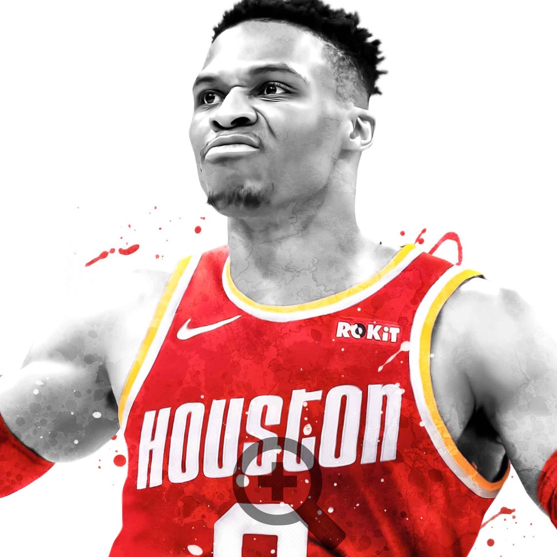 Russell Westbrook Houston V2 Poster Canvas Basketball Print - Etsy