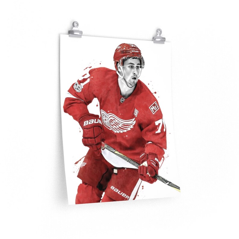 Dylan Larkin Detroit Poster Canvas Hockey print Sports wall | Etsy