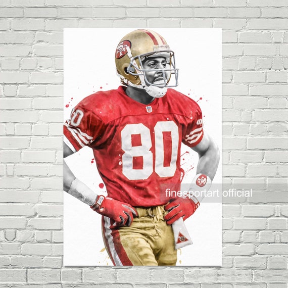 Jerry Rice San Francisco Poster Canvas Football Print | Etsy