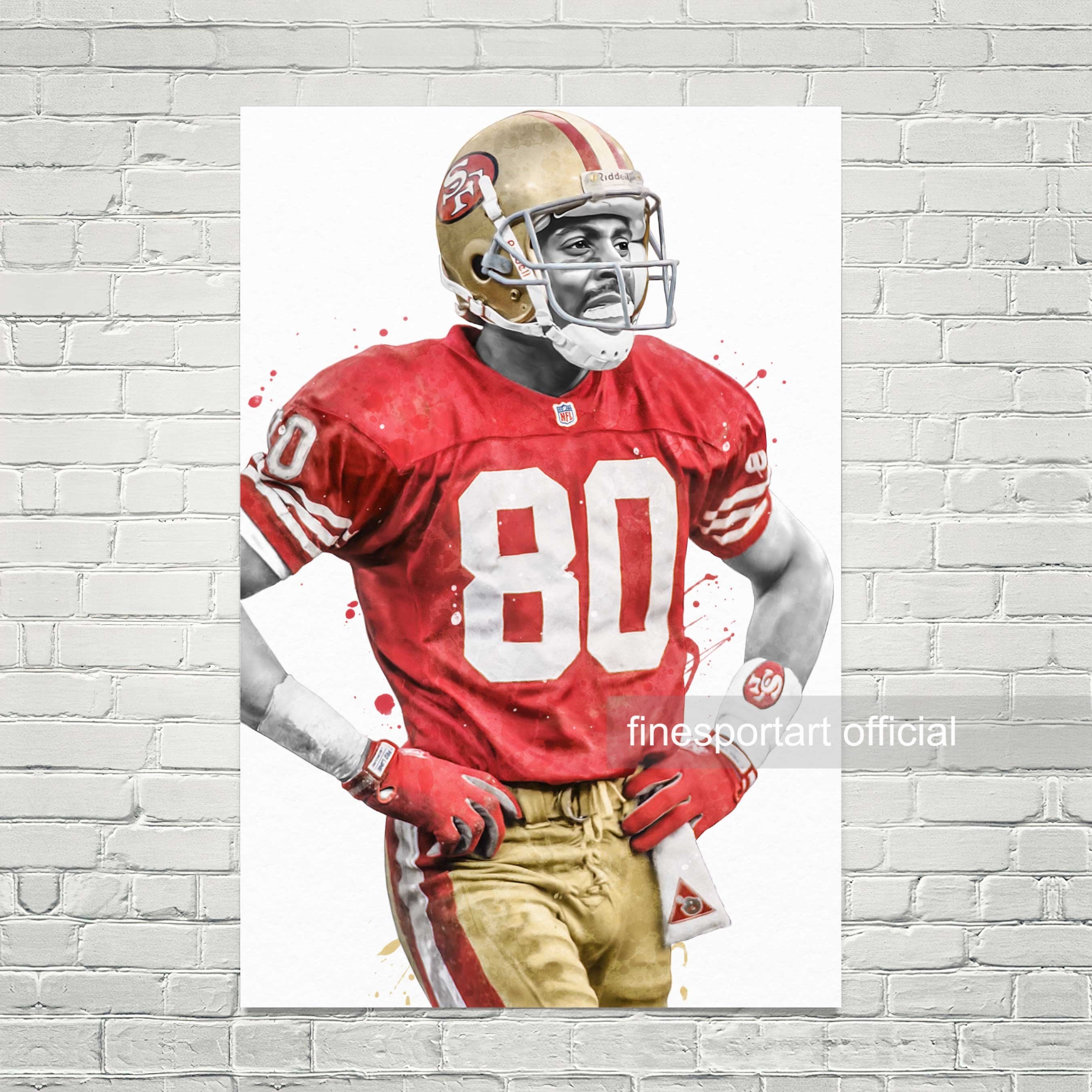 Jerry Rice San Francisco Poster Canvas Football Print | Etsy