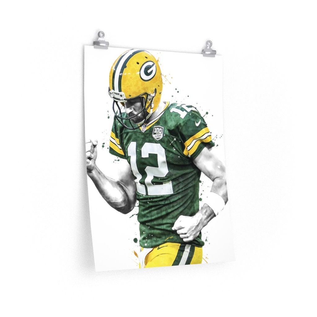 Aaron Rodgers Poster Canvas Football Print Sports Wall Art - Etsy