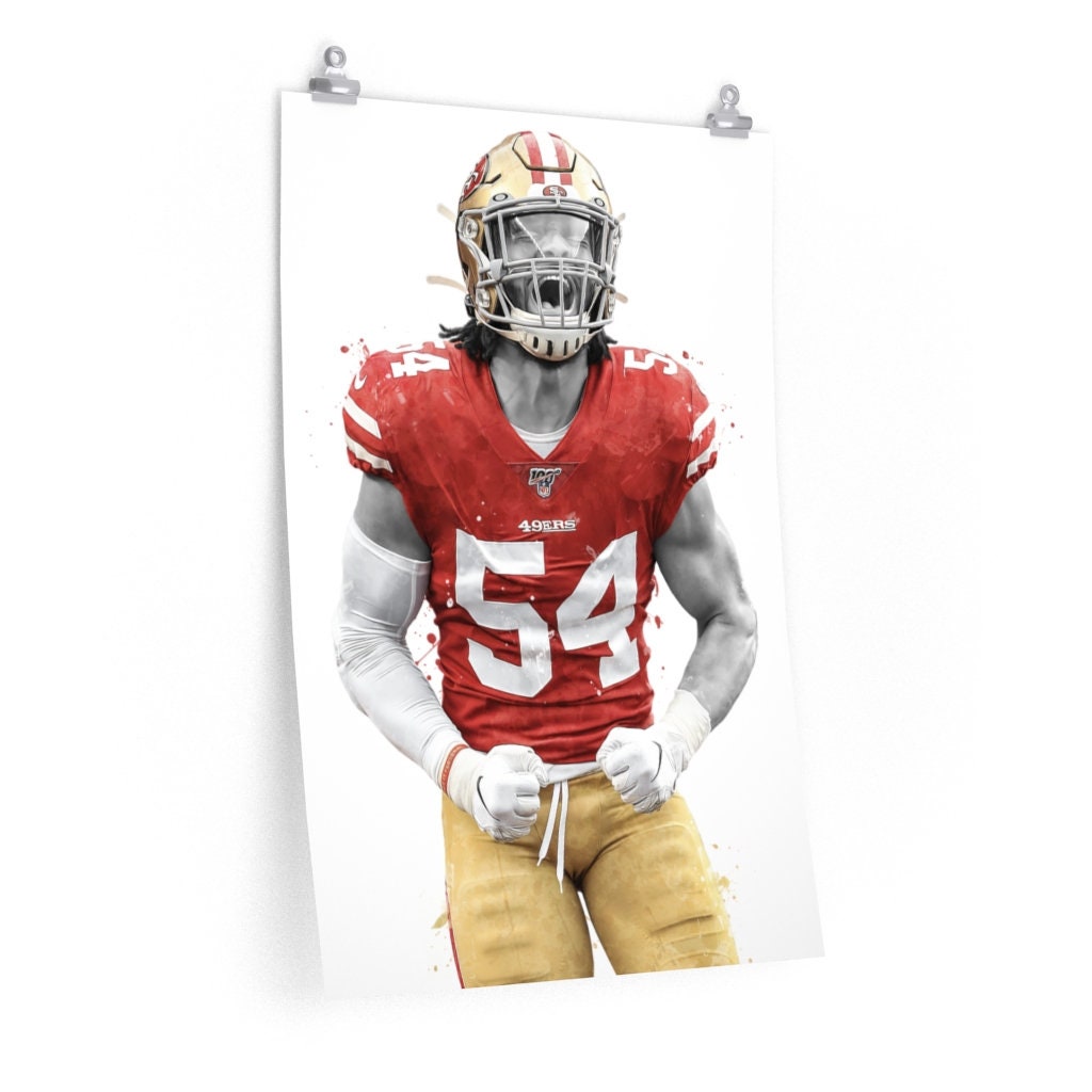 Fred Warner San Francisco v2 Poster Canvas Football Print - Etsy