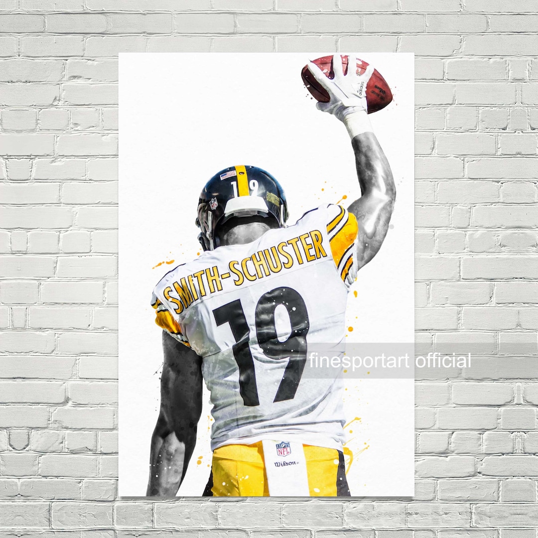 Juju Smith-schuster Pittsburgh V2 Poster, Canvas, Football Print ...