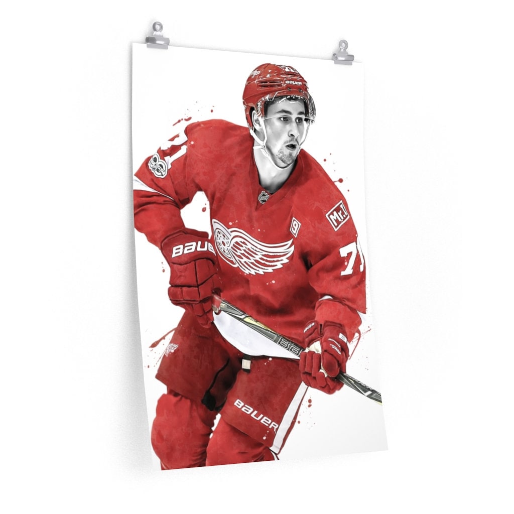 Dylan Larkin Detroit Poster Canvas Hockey print Sports wall | Etsy