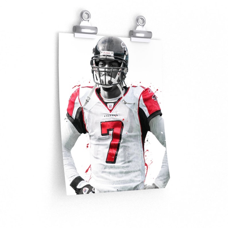 Michael Vick Atlanta Poster Canvas Football Print Sports - Etsy