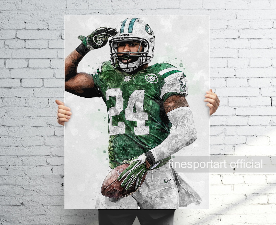 Darrelle Revis New York Poster, Canvas, Football Print, Sports Wall Art ...