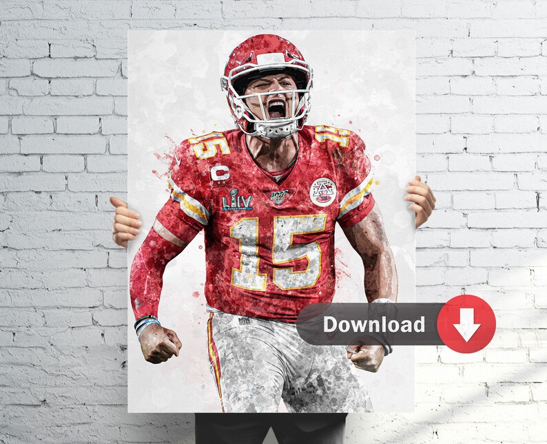 Patrick Mahomes Kansas City Poster Digital Download Football - Etsy