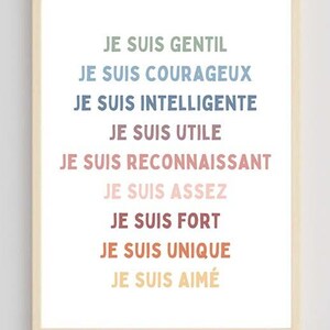 Affirmations for Kids, Classroom Posters, I Am Affirmations, Playroom ...