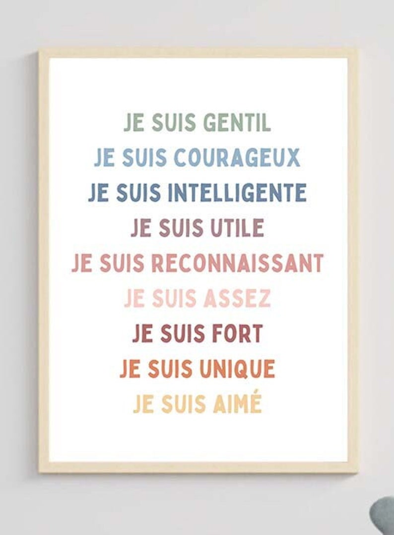 Affirmations for Kids, Classroom Posters, I Am Affirmations, Playroom ...