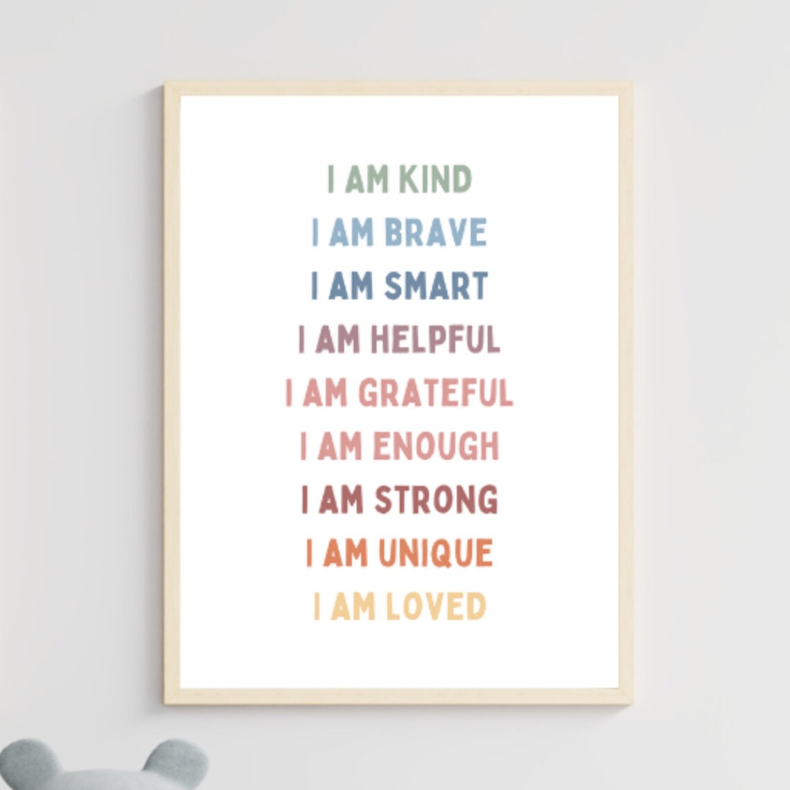 Affirmations for Kids, Classroom Posters, I Am Affirmations, Playroom ...