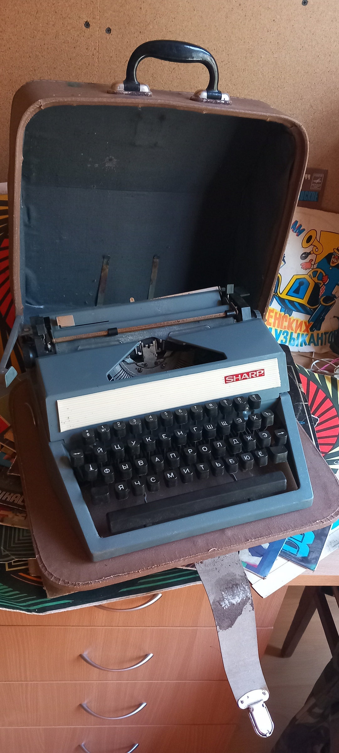 70s Soviet Typewriter Moscow 8M. Rare Antique Typewriter. Typewriter ...