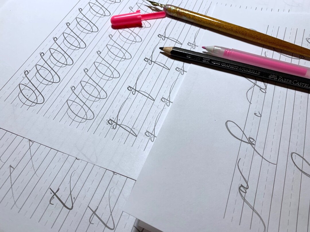 P ~ Z Heirloom Luxe Hand Lettering || Lower Case Alphabet | Calligraphy ...