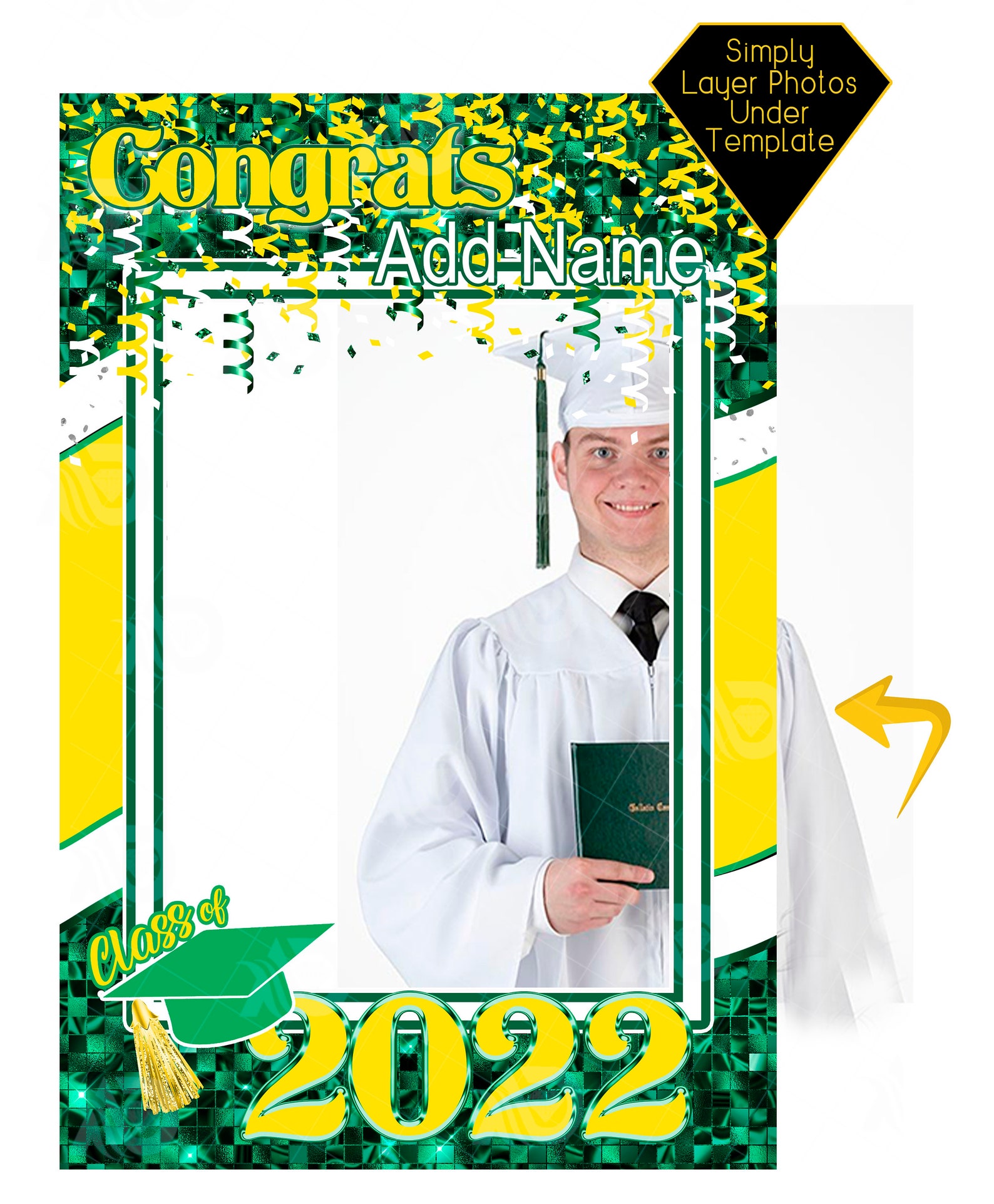 Senior Graduation Template Digital Photo Graduation Digital | Etsy