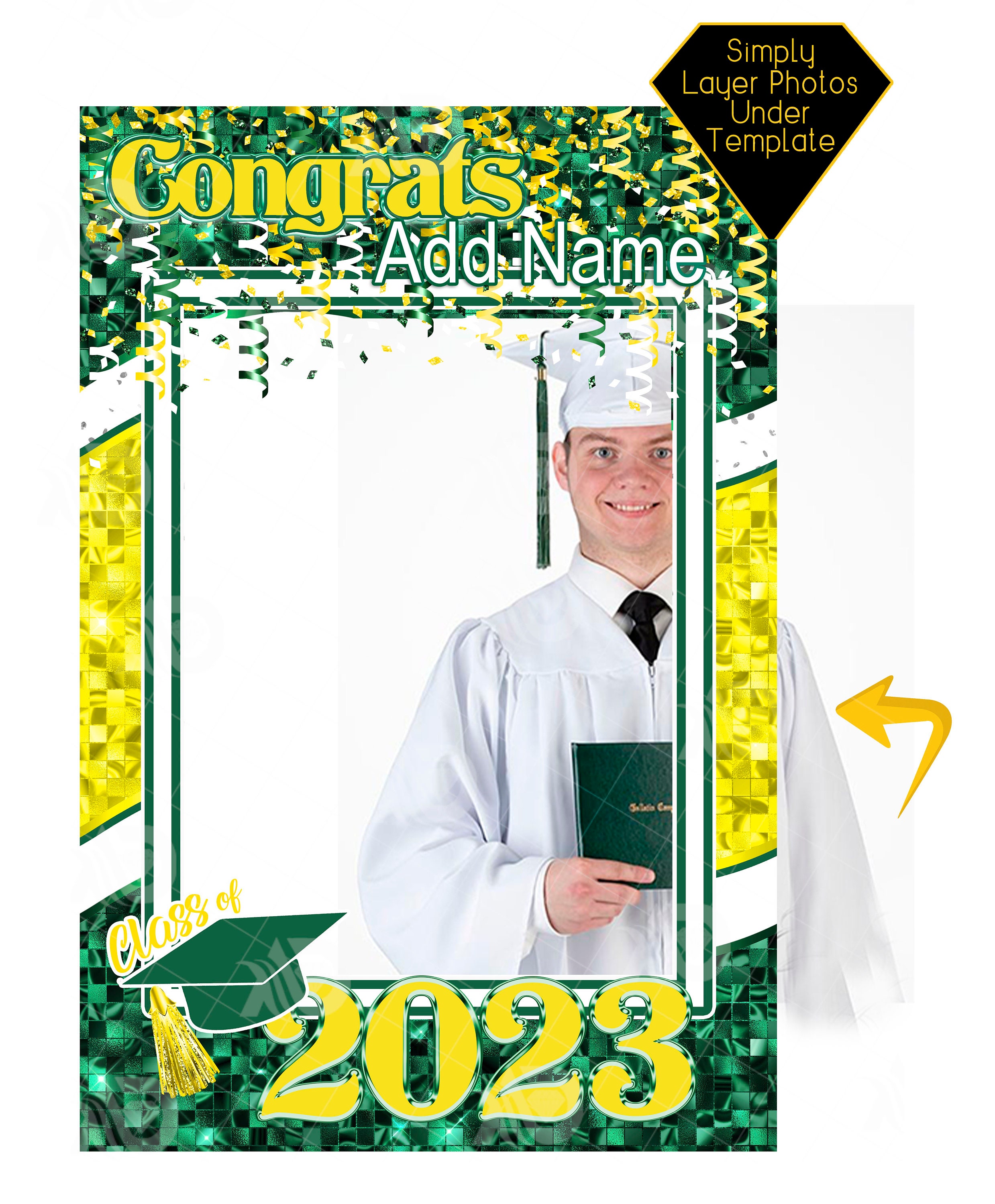 Senior Graduation Template Digital Photo Graduation Digital - Etsy