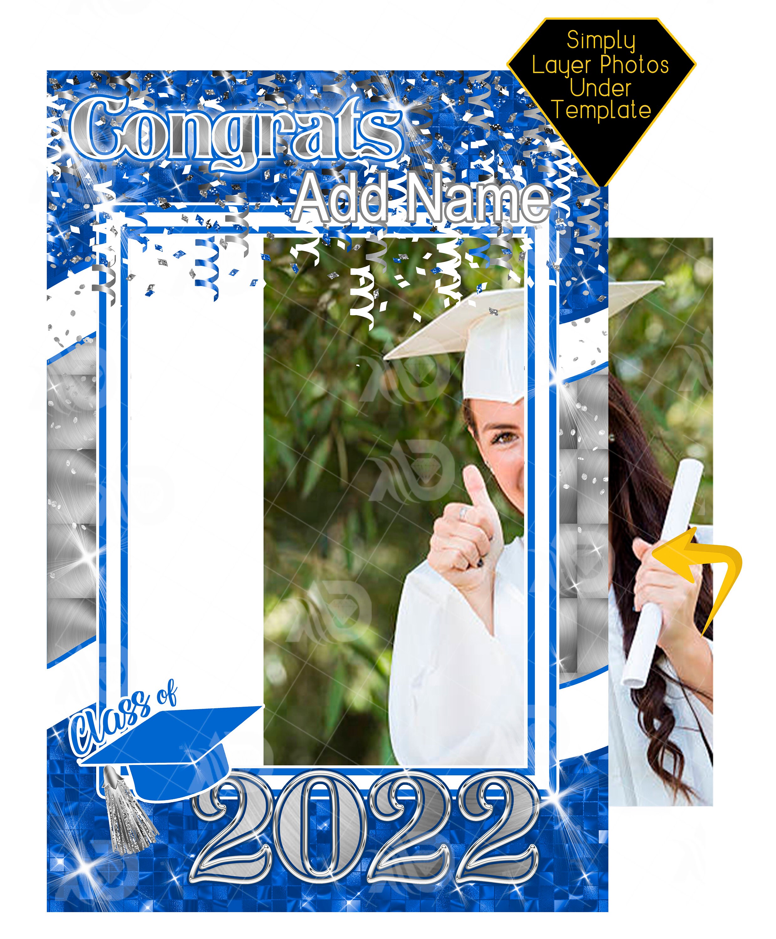 Senior Graduation Template Digital Photo Graduation Digital - Etsy
