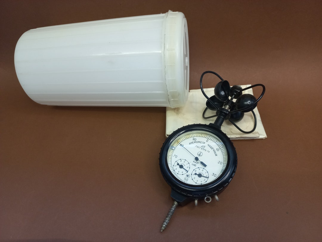 Soviet Vintage Anemometer 1982, USSR Wind Speed Gauge, Russian Old ...